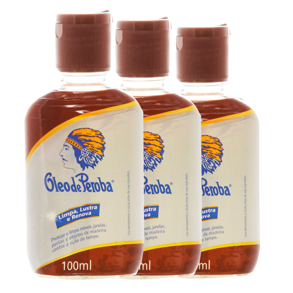 Kit com 3 Óleo de Peroba com 100ml - CEPEL