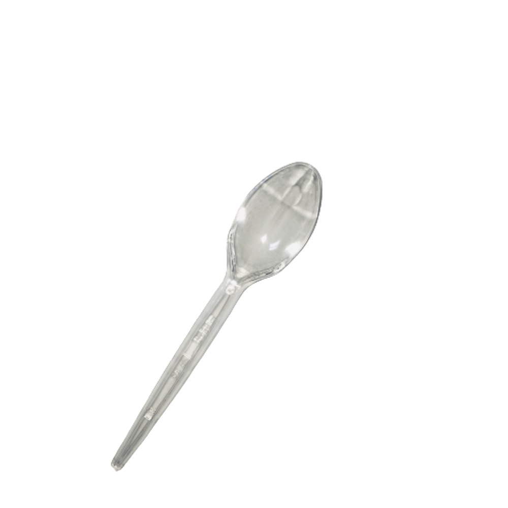 Colher de Plástico Biodegradável para Refeição Cristal c/50un ...